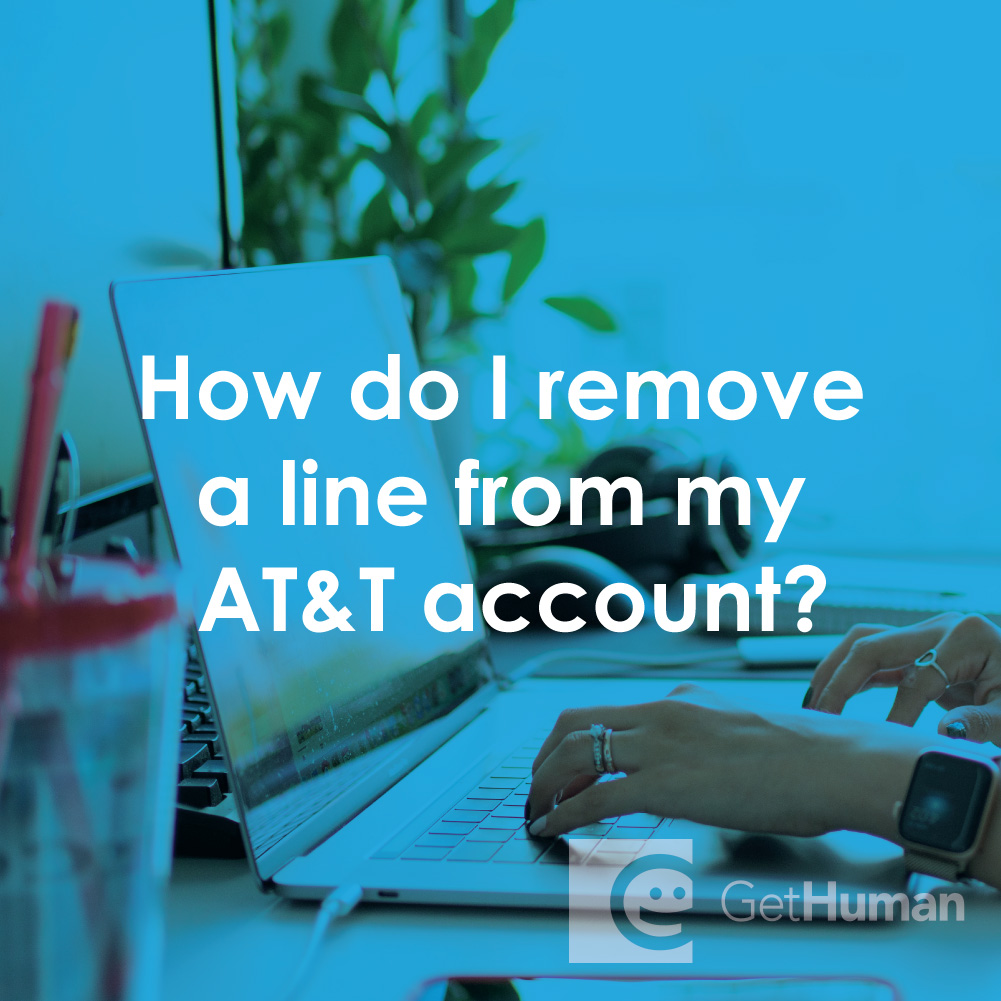 How Do I Remove A Line From My At t Account 